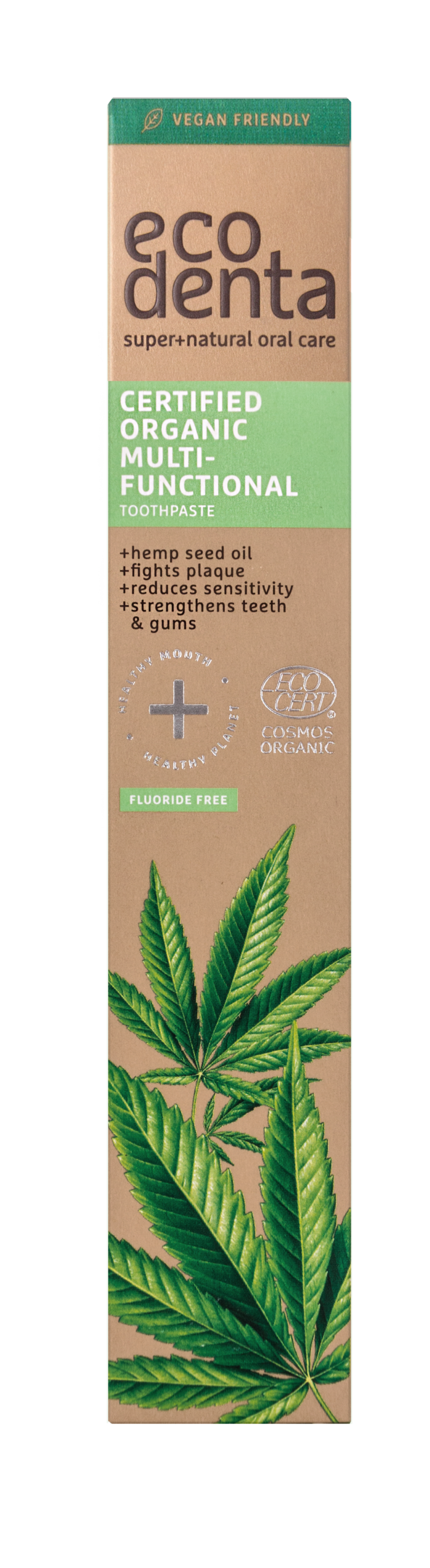 ECODENTA Certified Organic Multifunctional toothpaste with hemp seed ...